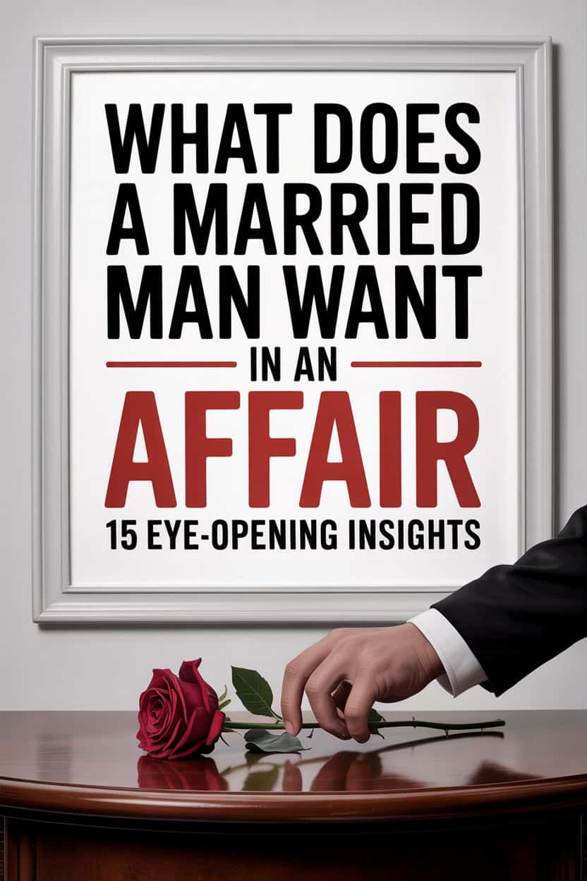 What Does A Married Man Want In An Affair? 15 Eye-Opening Insights