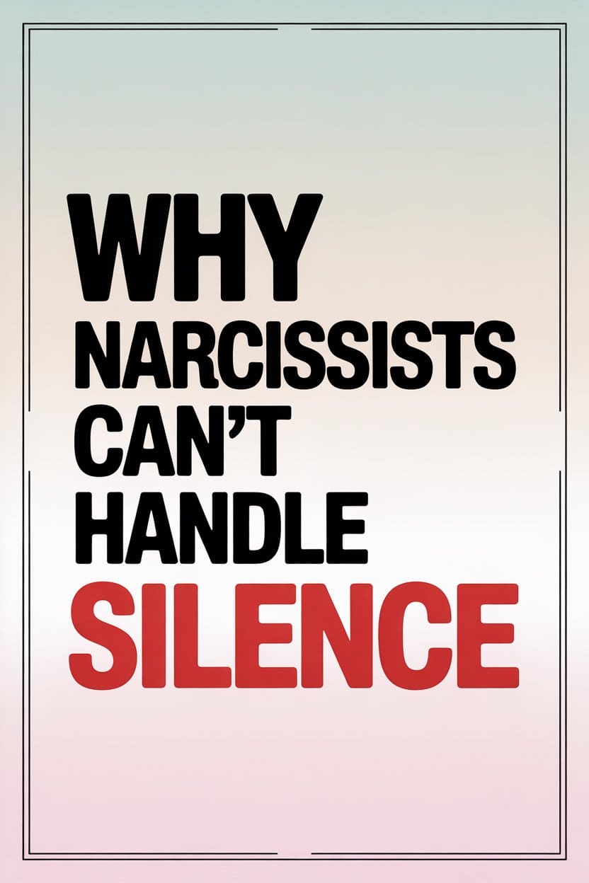 Why Narcissists Can’t Handle Silence