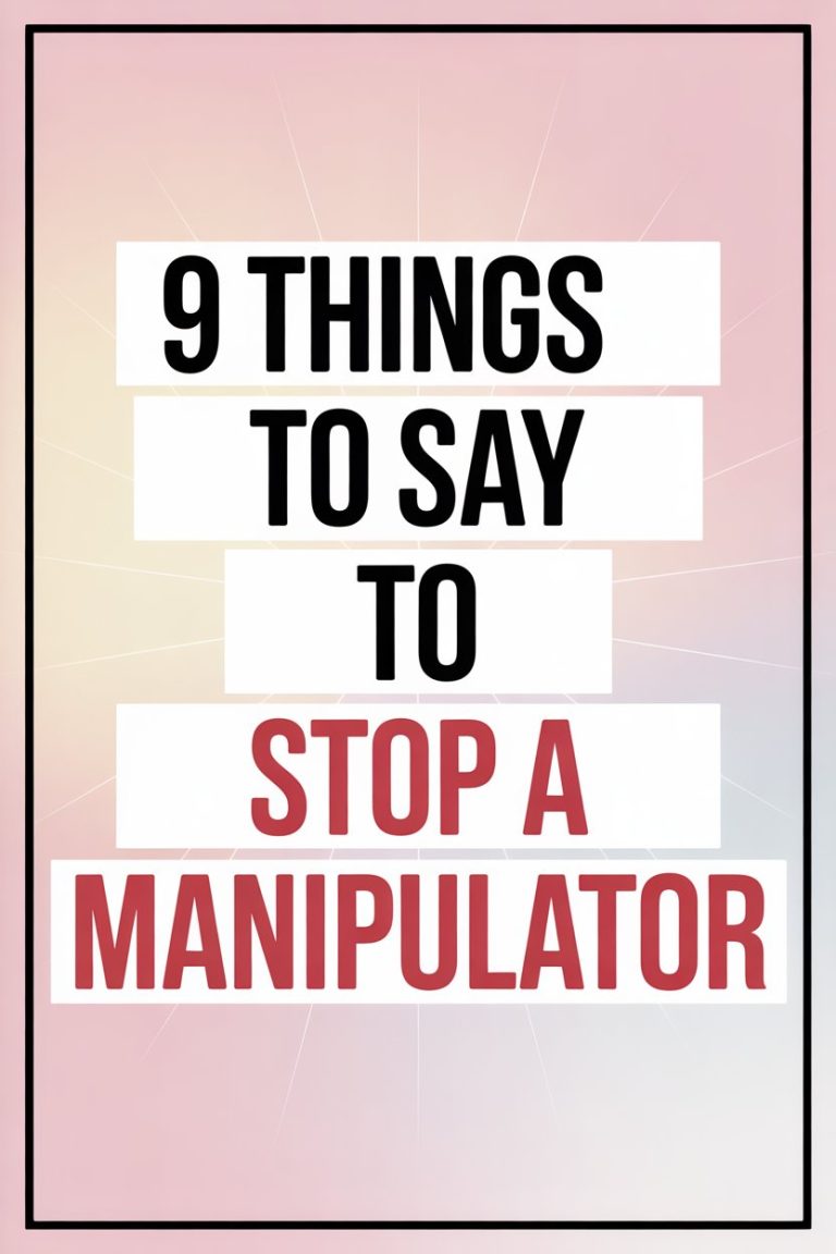 9 Things to Say to Stop a Manipulator